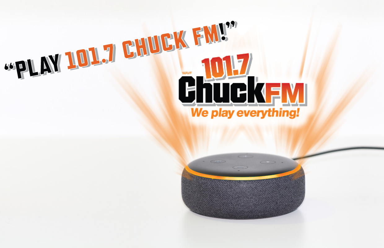 Listen to 101.7 Chuck FM on your smart speaker! | 101.7 Chuck FM